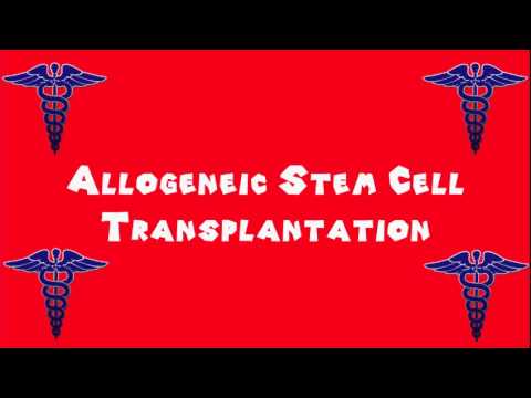Pronounce Medical Words ― Allogeneic Stem Cell Transplantation