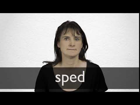 How to pronounce SPED in British English