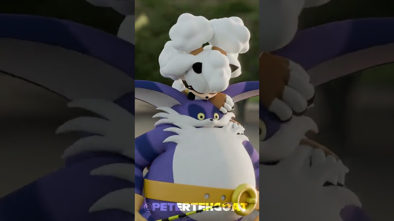 Big The Cat Carries Lanolin #sonic #animation #short