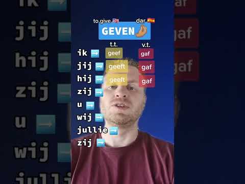 Werkwoord "GEVEN"