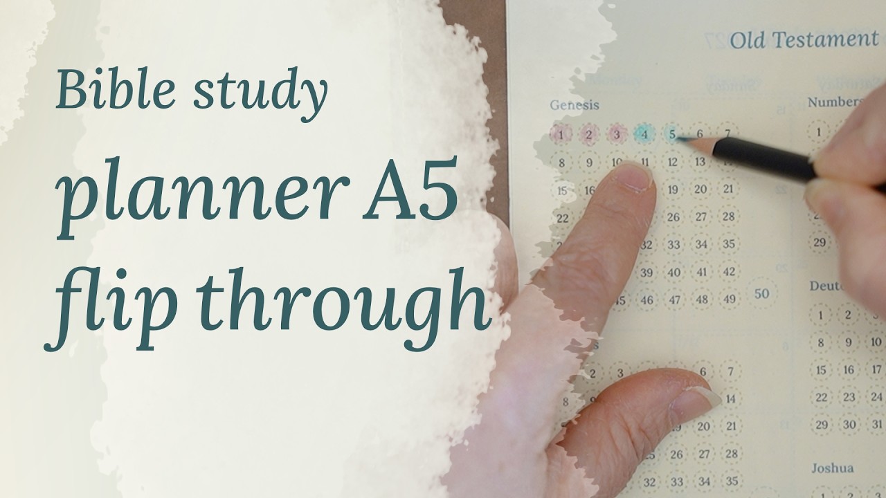 Bible study planner A5 flip through