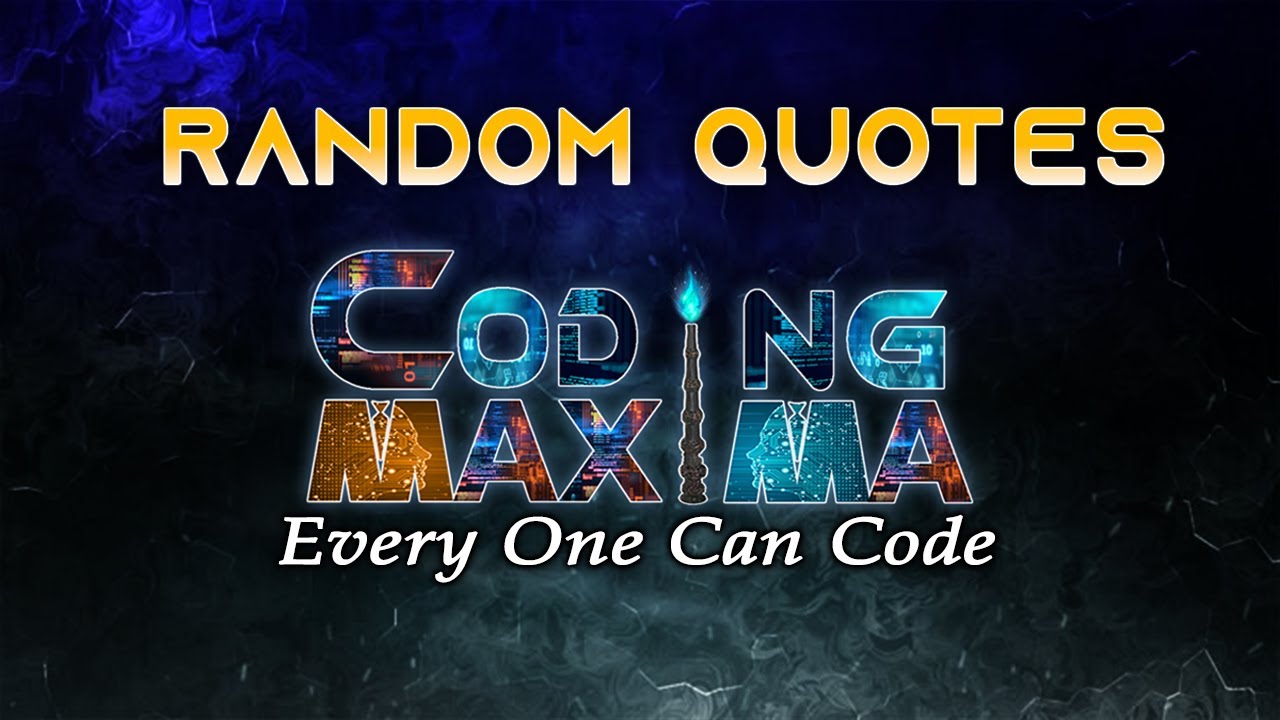 random quotes | java script Questions | java script | codingmaxima | random quotes project