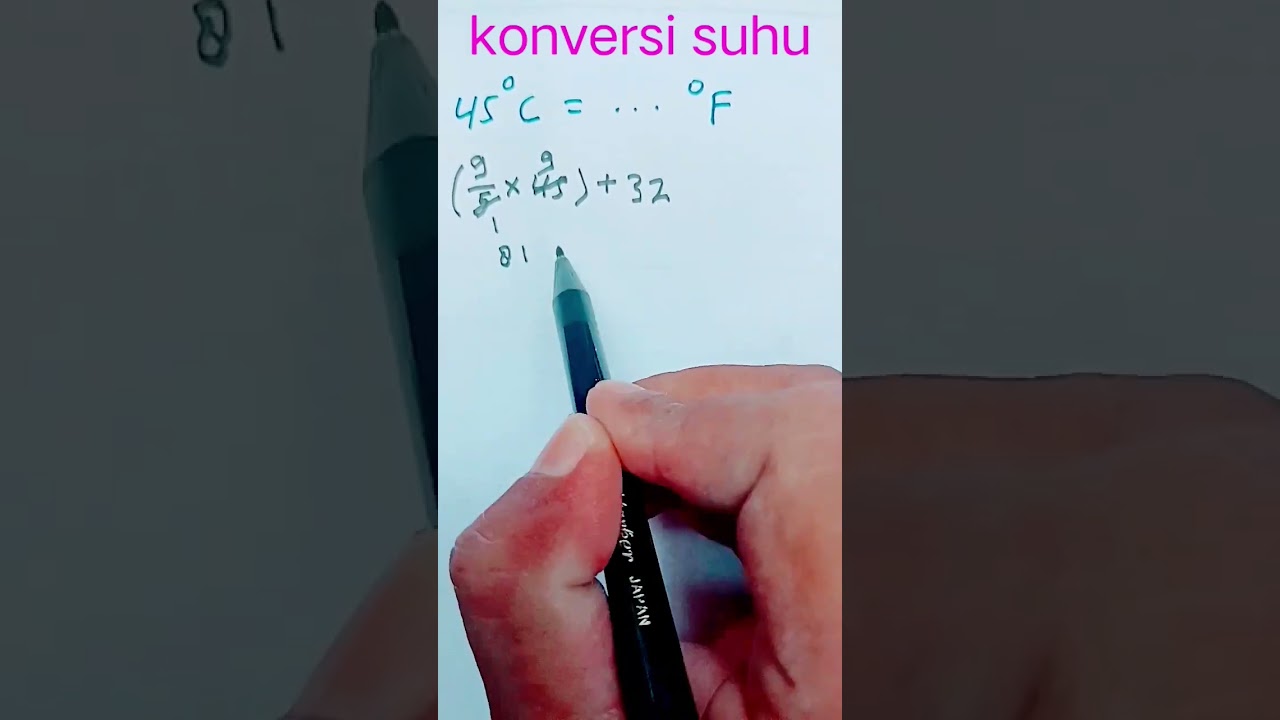 Celsius to Fahrenheit temperature conversion #temperature #celcius #fahrenheit