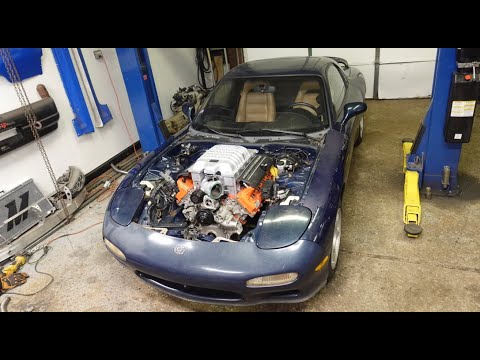 Hellcat-Powered Mazda RX-7 Is the Japanese Muscle Car - autoevolution