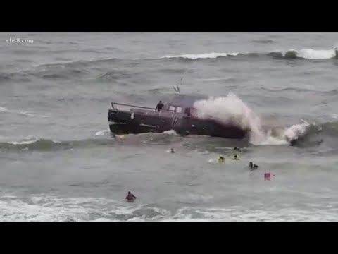 Suspected human smuggling boat capsizes off California coast killing 4, injuring 26