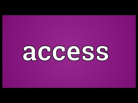Access Meaning