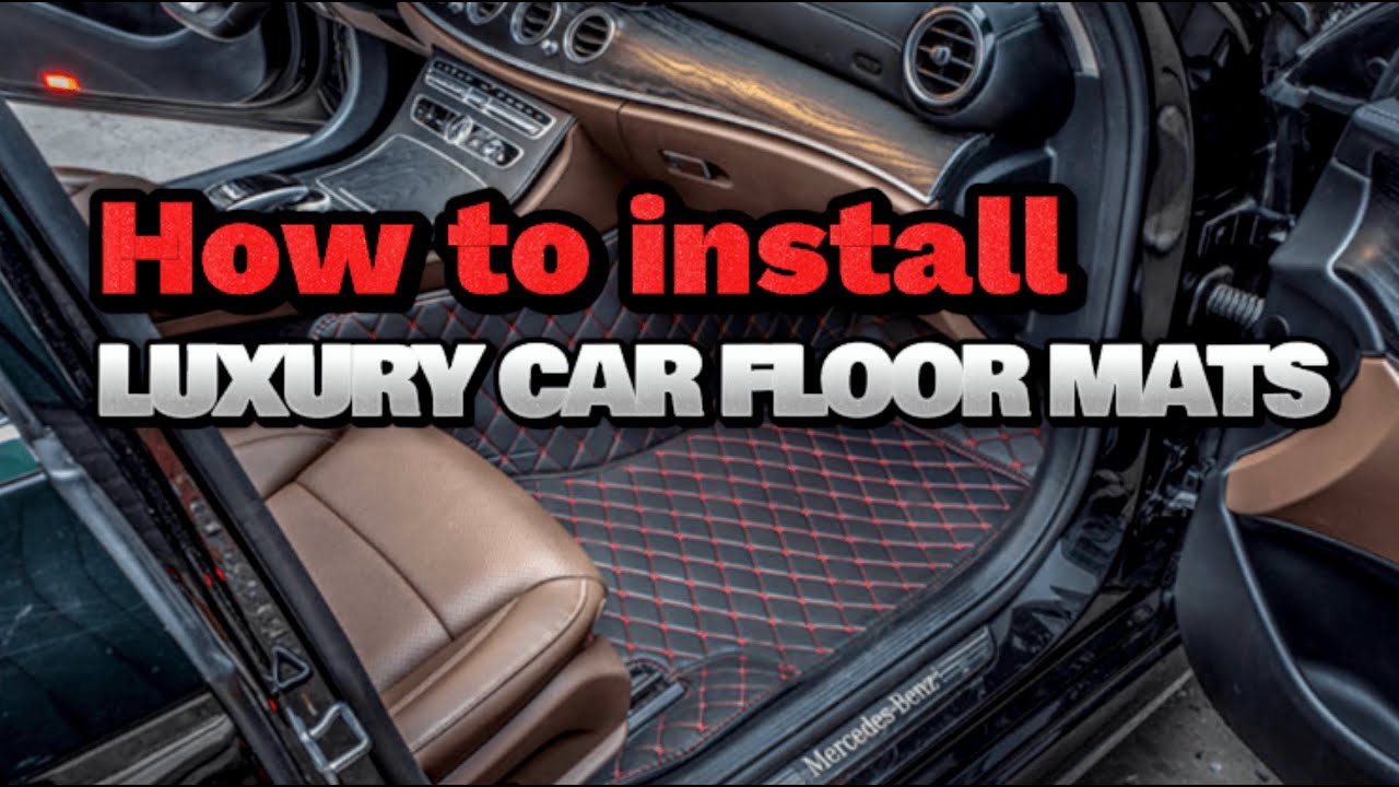 Install Luxury Diamond Stitching Car Mats | Luxury Cars | Top Car Interior