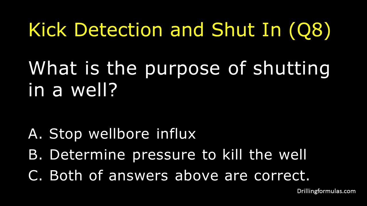 Kick Detection and Shut In (Q7)