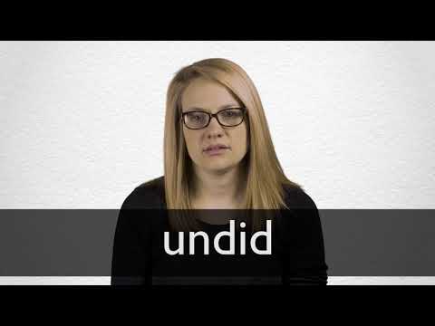 UNDID definition and meaning | Collins English Dictionary