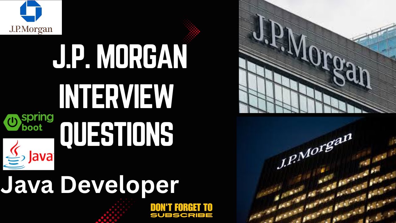 JP Morgan Java Developer Interview Questions (2025 Edition) | Backend Developer | 3+ Exp