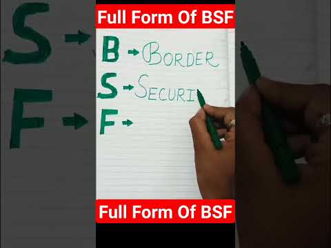 Full Form Of BSF|BSF Full Form|What is the full form of BSF?|Did You Know?|#shorts #fullform #shorts