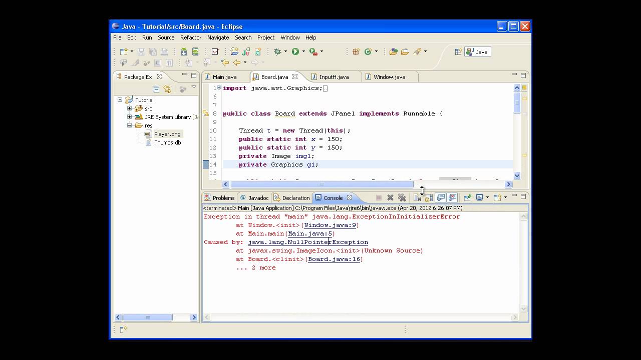 Java Game Tutorial 5 - Loading Images