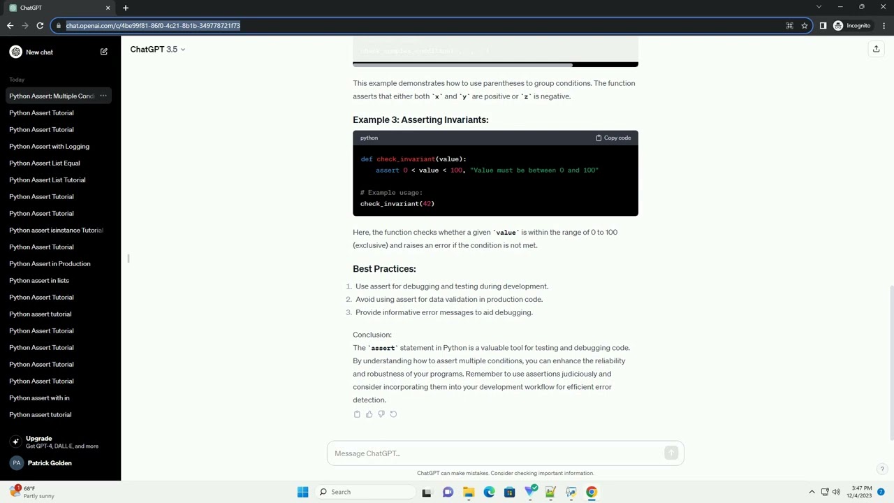 python assert multiple conditions
