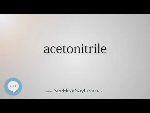 acetonitrile (Every English Word Pronounced) 📕🔊🗣️😎✅