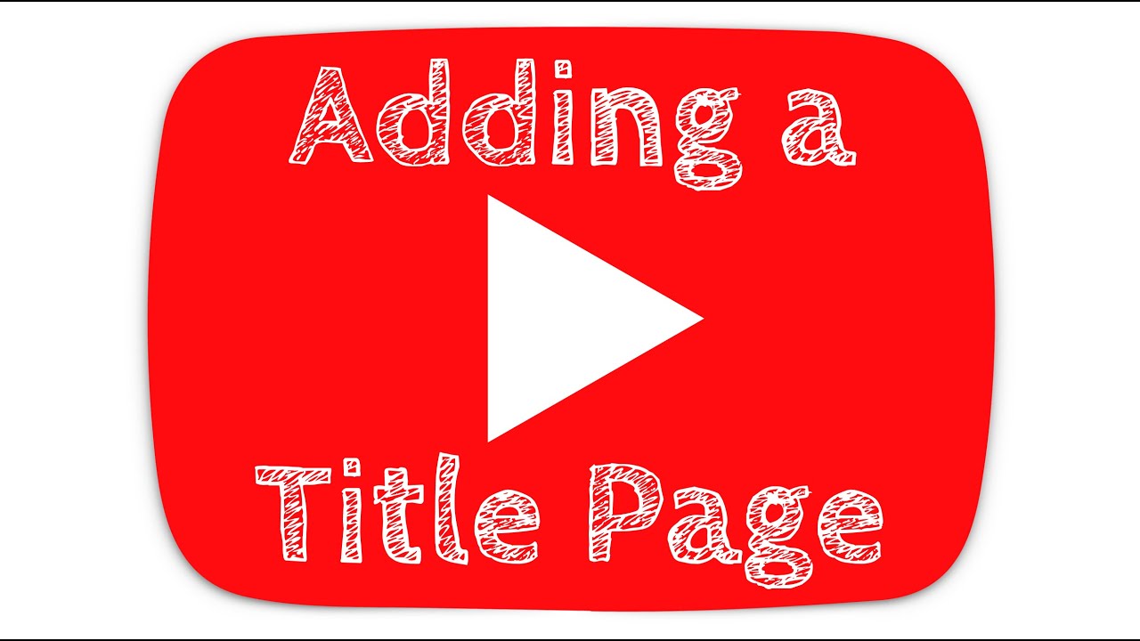 Add Title (Thumbnail) to a Youtube