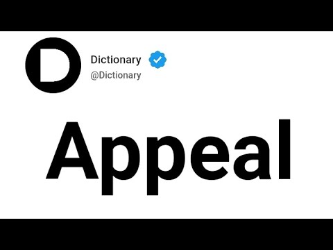 Appeal Meaning In English