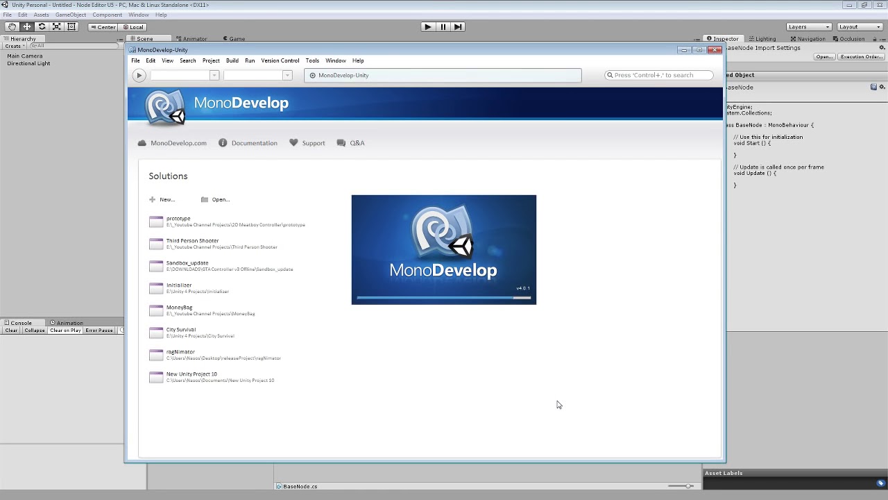 Unity Tutorial Node Editors part 1 Advanced