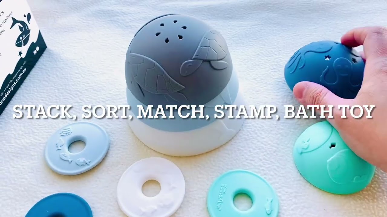 Ocean Stacking Cups, By Jellystone Designs