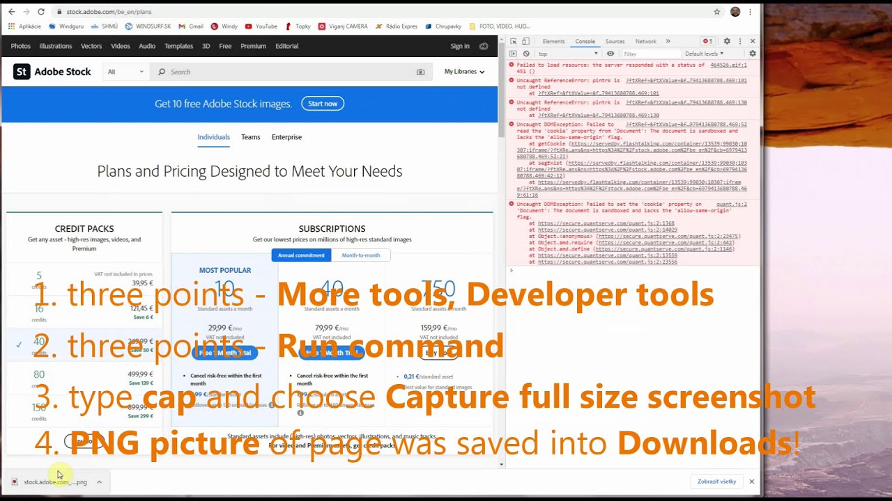 Capture all web page content to PNG file - Print Screen  Google Chrome