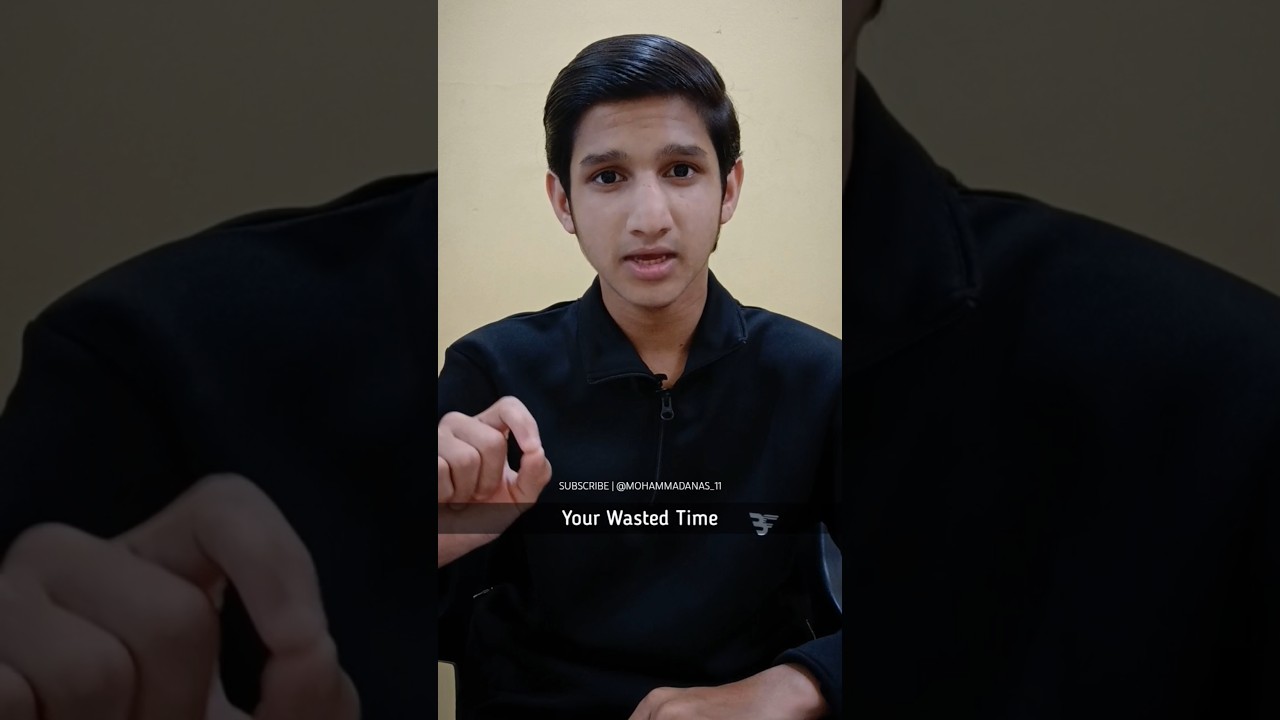 Stop Wasting It, It Can't Be Brought Back ❌👆 #time #motivationalvideo #mohammadanas #shortsviral
