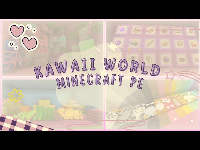 💗Kawaii World💗 20×20 Texture Pack Minecraft PE Minecraft Texture Pack