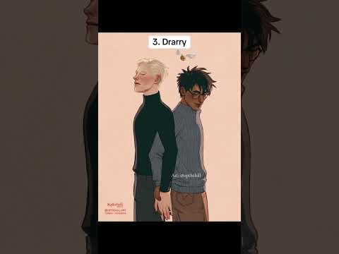 Top Harry Potter Ships #ao3 #fanfiction #wolfstar #drarry #dramione
