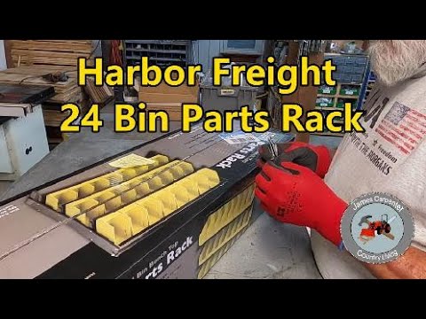 Harbor Freight 24 Bin Parts Rack