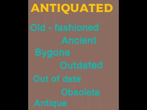Antiquated synonyms #shorts #youtubeshorts