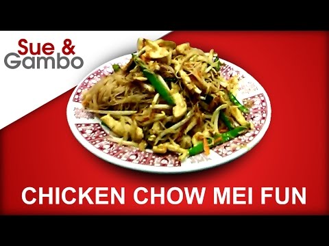 How to Make Chicken Chow Mei Fun Rice Noodles