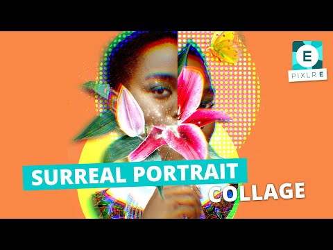 Create A Surreal Portrait Collage in Pixlr E