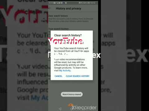 How to delete your YouTube history /#Shorts
