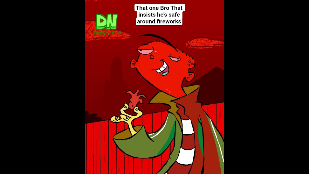 Send this to that slow homie who Needs Supervision with fireworks. #ededdneddy #animation #memes