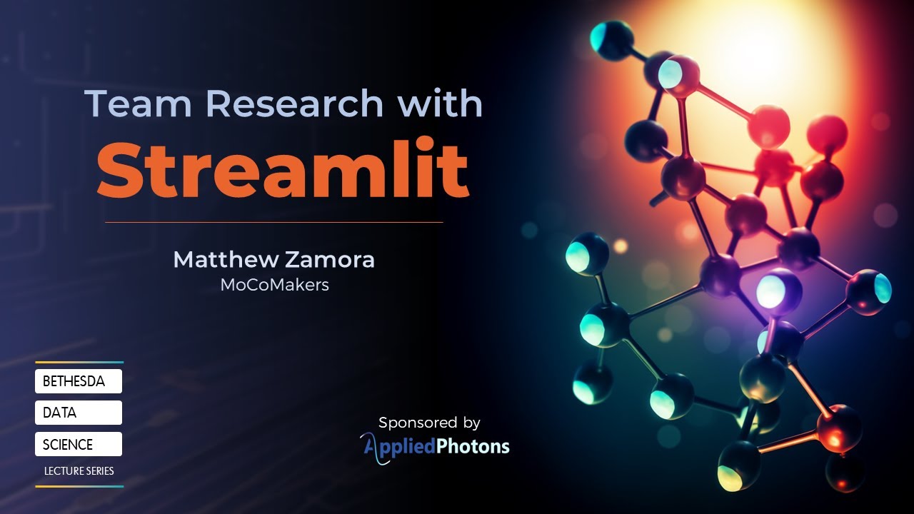 Streamlit-Powered Python Web Apps for Team Research