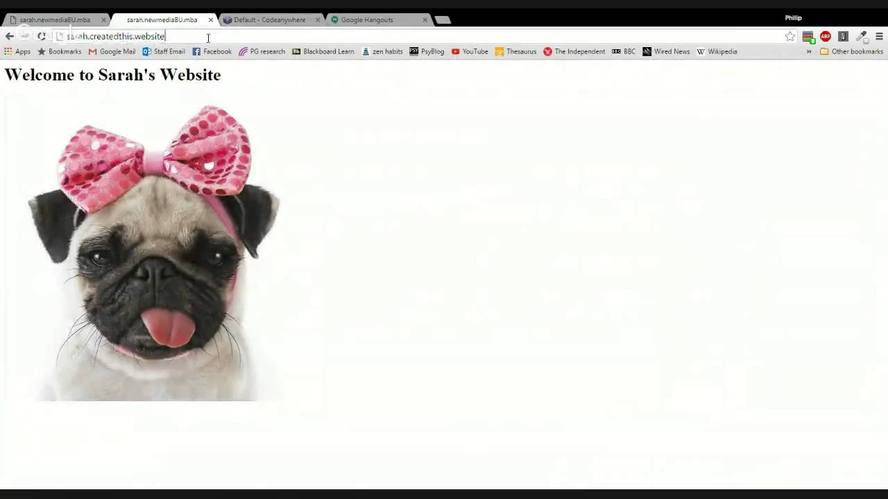 Accessing your Website with Codeanywhere