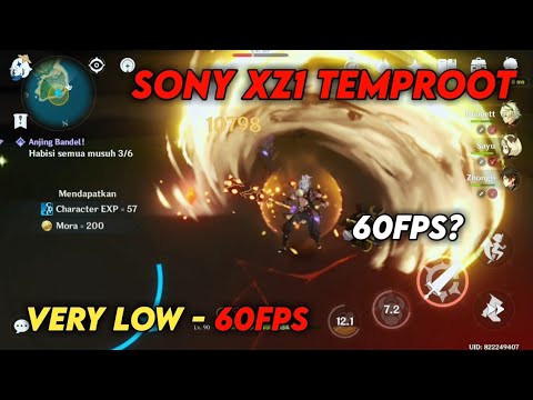 SONY XZ1 TEMPROOT TEST GENSHIN IMPACT VERYLOW-60FPS