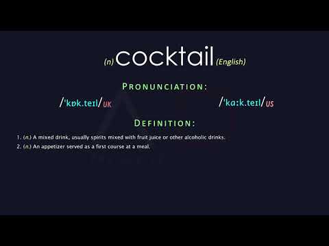 Cocktail Meaning And Pronunciation | Audio Dictionary