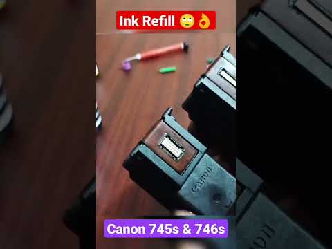 How to Refill the Ink cartridge? | Canon 745s & 746s | #shorts #canon #printer