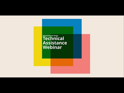 2025 Advancement Grant Technical Assistance Workshop