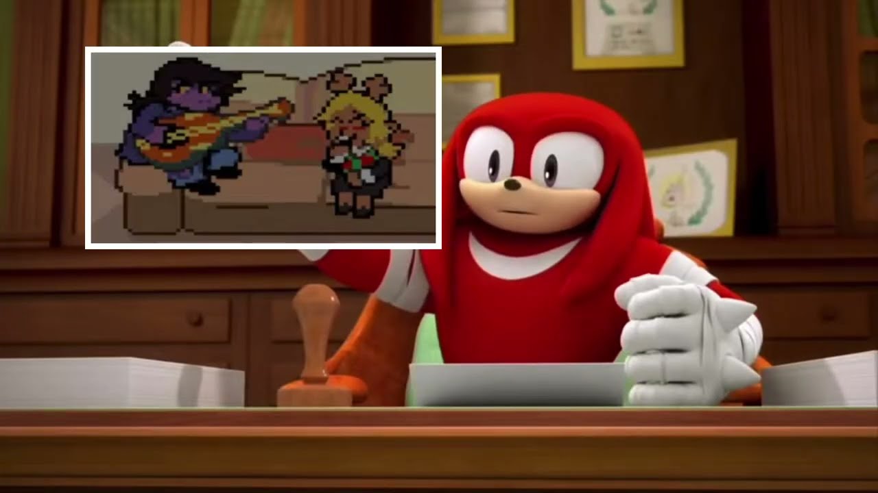 Knuckles approves Deltarune ships