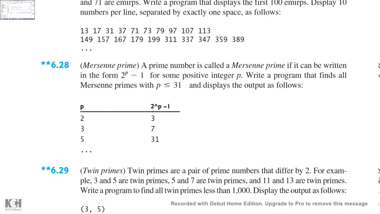 Introduction To Java Programming Exercise 6 28a