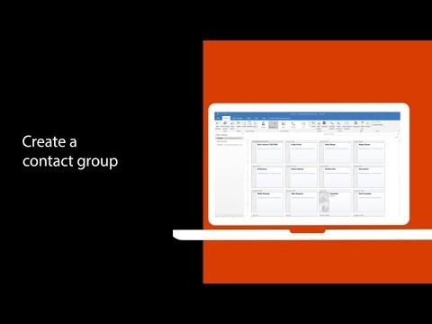 Create and use contact groups in Outlook