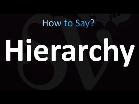 How to Pronounce Hierarchy (correctly!)