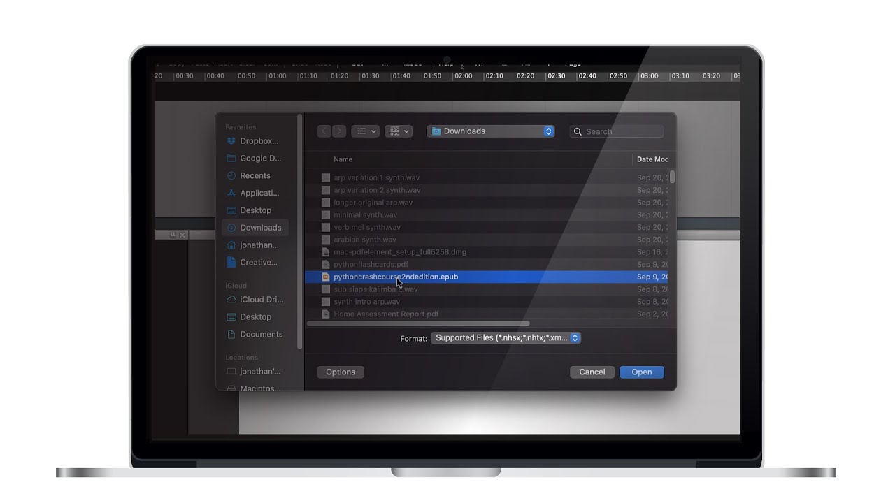 How to open your book in the DocX format in Narrator | Hindenburg