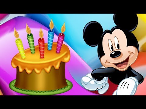 Canción Cumpleaños Feliz de MICKEY MOUSE Tradicional Original para dedicar Niños infantiles