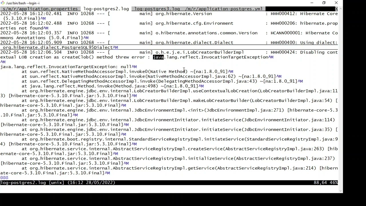 java.lang.reflect.InvocationTargetException