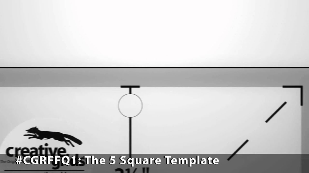 Creative Grids® The Charming 5 Square Template - CGRFFQ1