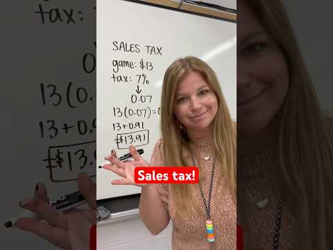 Sales tax! #math #algebra1 #mathematics #algebra #iteachalgebra
