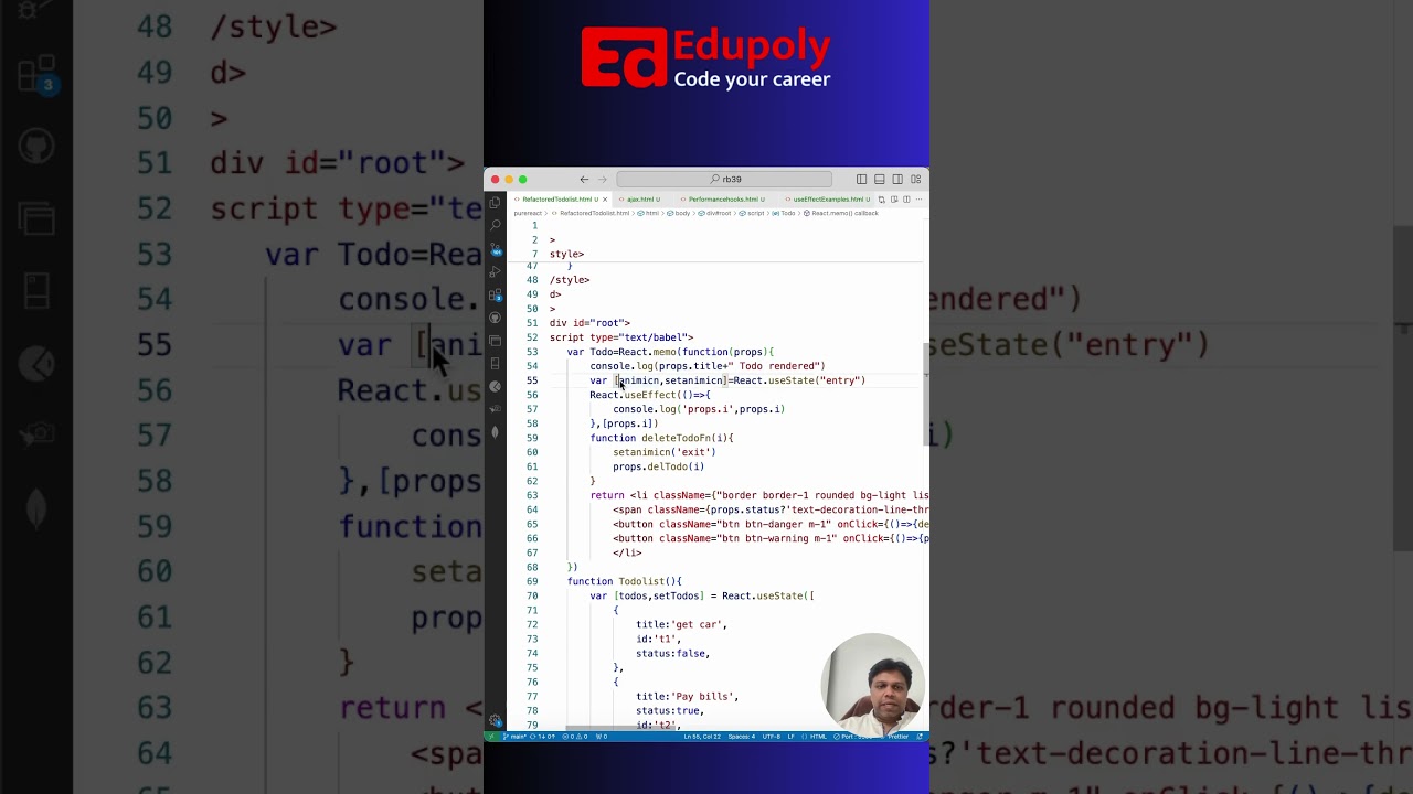 react js simple animation using css keyframes in english || CSS tips