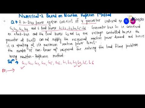 Numerical 2 based on Y Newton Raphson Method Video Lecture - Power System (Video Lectures ...