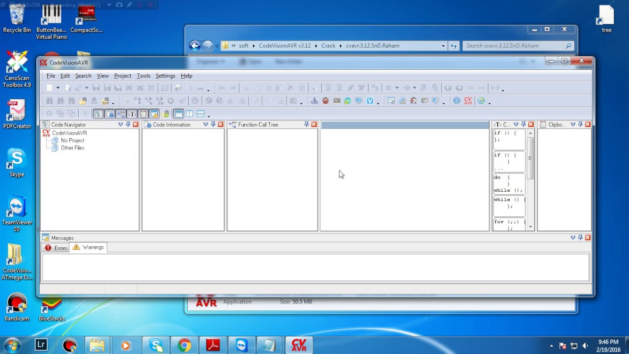 How to setup CodeVision AVR C Compiler in Windows